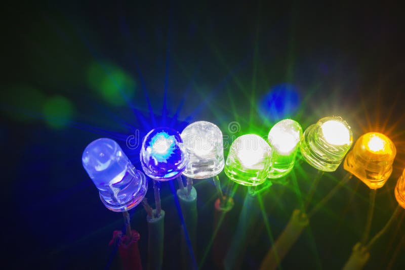 Shining led lights stock photo. Image of electricity - 65044522