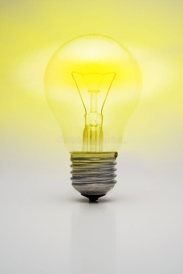 Shining light bulb stock image. Image of inspiration, thinking - 3845687