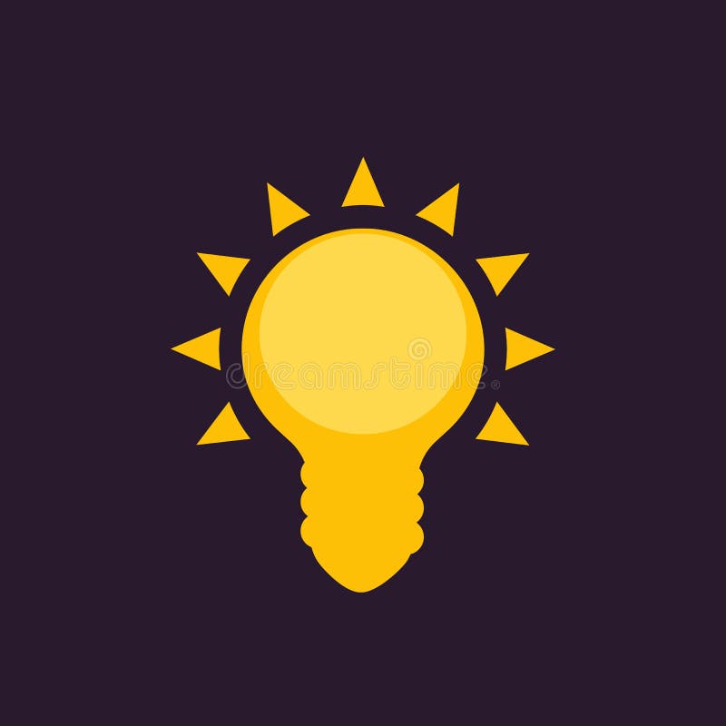 Shining Light Bulb Icon Stock Illustrations – 2,722 Shining Light Bulb ...