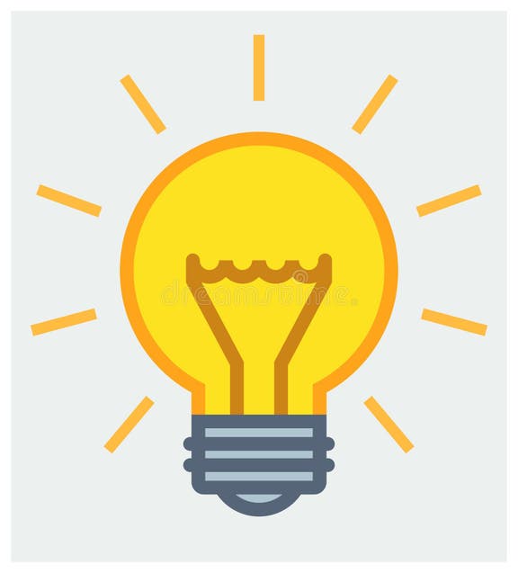 Shining light bulb poster stock vector. Illustration of technology ...