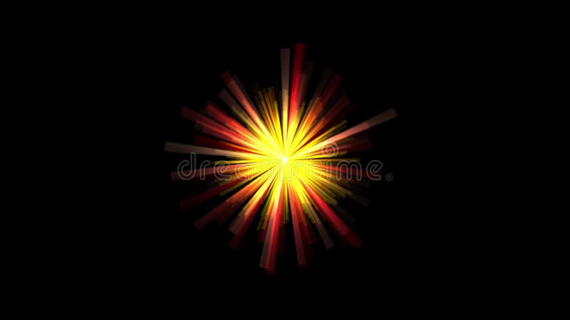 Light Rays Towards Center with Night Background Stock Video - Video of ...