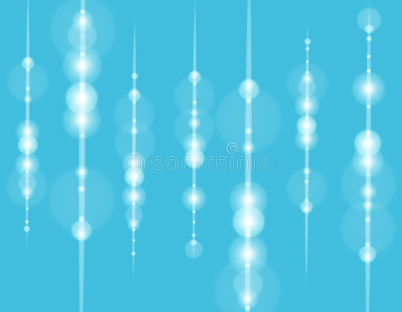 Shining Line with Light Effects. on Blue Background Stock Vector ...
