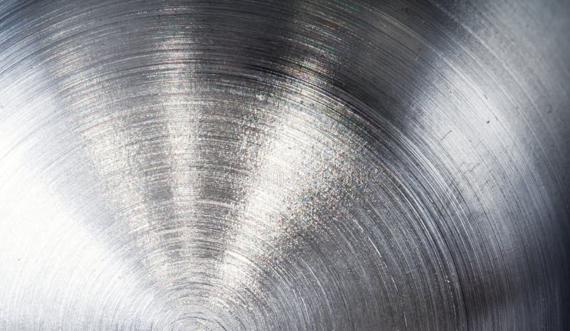 Shining Metal Surface with Circular Milling Stock Image - Image of ...