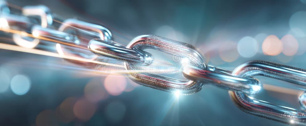 The Shining Metallic Chain Symbolizing Strength and Connection in a ...