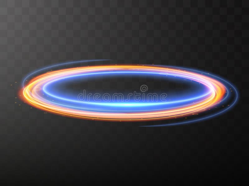 Shining Neon Lights Cosmic Vector Abstract Frame. Stock Vector ...