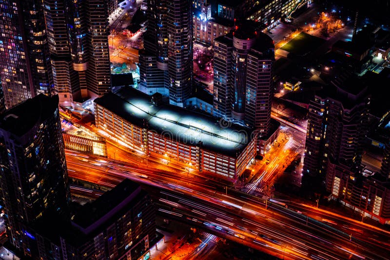 The Shining Night View of the City Editorial Image - Image of nights ...