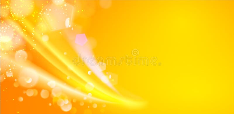Shining Orange Flow. Vector Illustration, Contains Transparencies ...