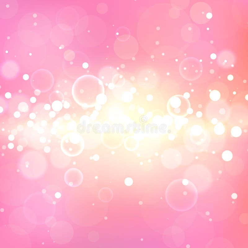 Shining Pink Background with Light Effects. Magic Defocused Glitter ...