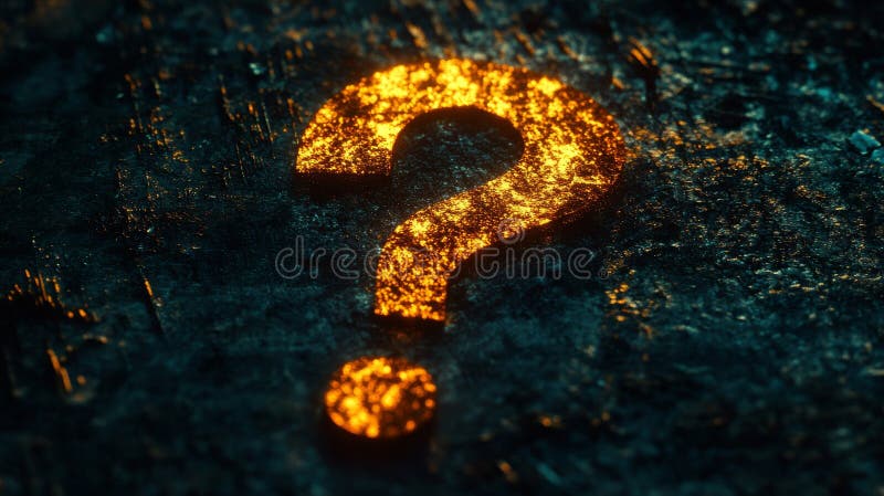 Shining Question Mark Button - Modern Vehicle Interface Stock Image ...