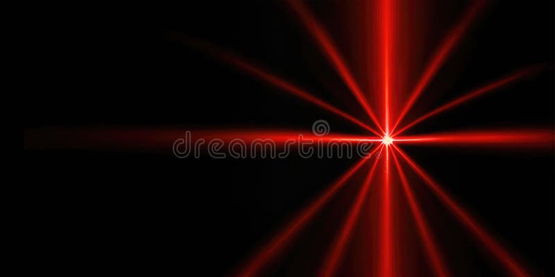 Shining Red Light Effect in the Dark for Background Stock Illustration ...