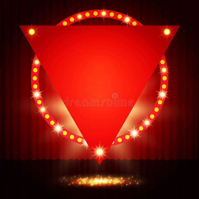 Retro Stage Shining Banner Background Stock Photos - Free & Royalty ...