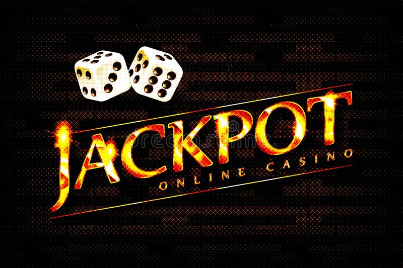 Shining Retro Sign Jackpot Banner Stock Vector - Illustration of gold ...