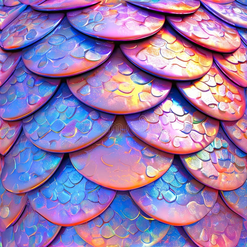 Shining Scales Glitter Minimal Seamless Pattern Stock Photo - Image of ...