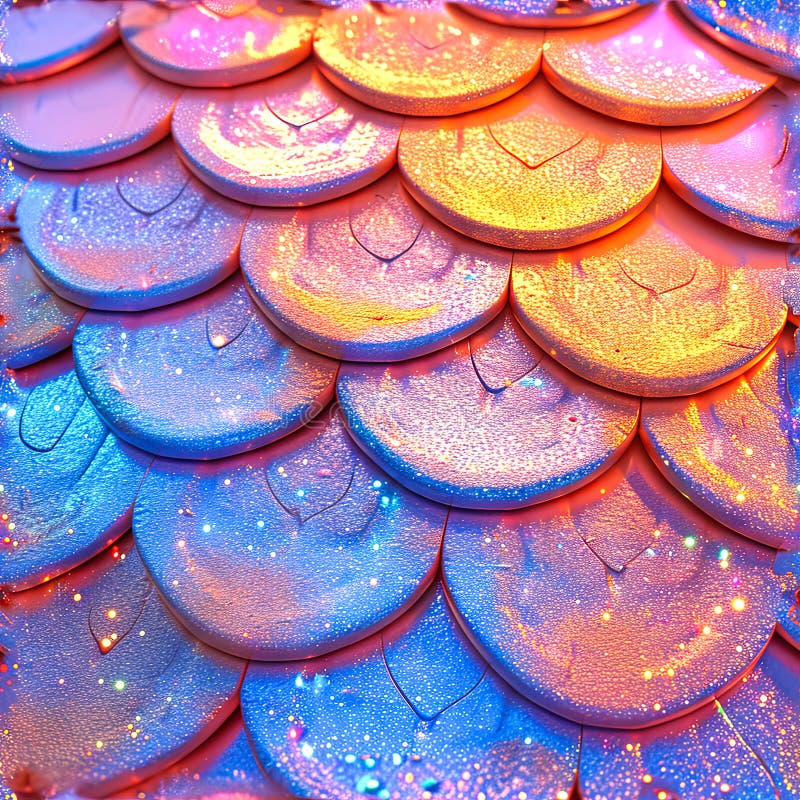 Shining Scales Glitter Minimal Seamless Pattern Stock Photo - Image of ...