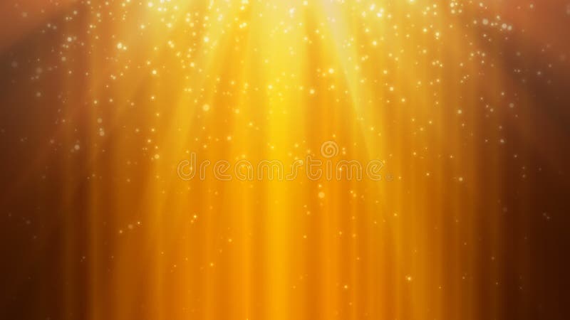 Golden Rays and Falling Particles Stock Footage - Video of looping ...
