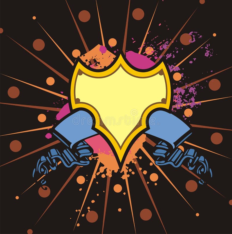 Shining shield stock vector. Illustration of heraldic - 3016547