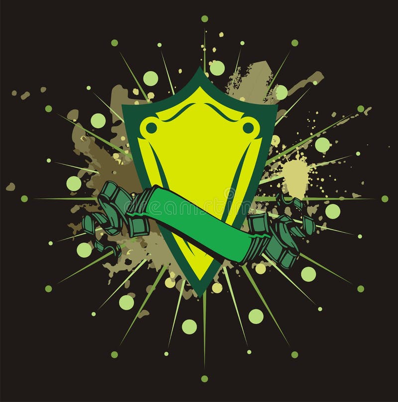 Shining shield stock vector. Illustration of heraldic - 3016547