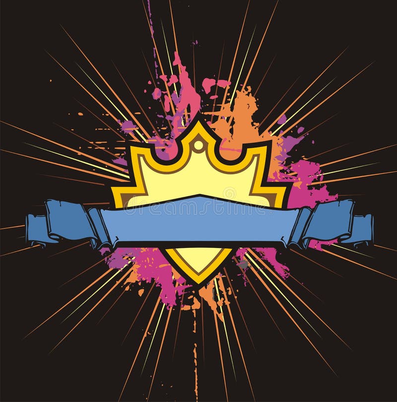 Shining shield stock vector. Illustration of heraldic - 3016547