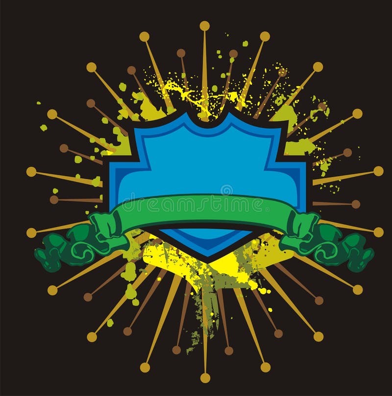 Shining shield stock vector. Illustration of heraldic - 3016547