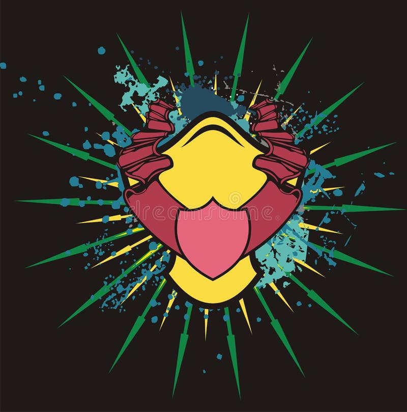 Shining shield stock vector. Illustration of heraldic - 3016547