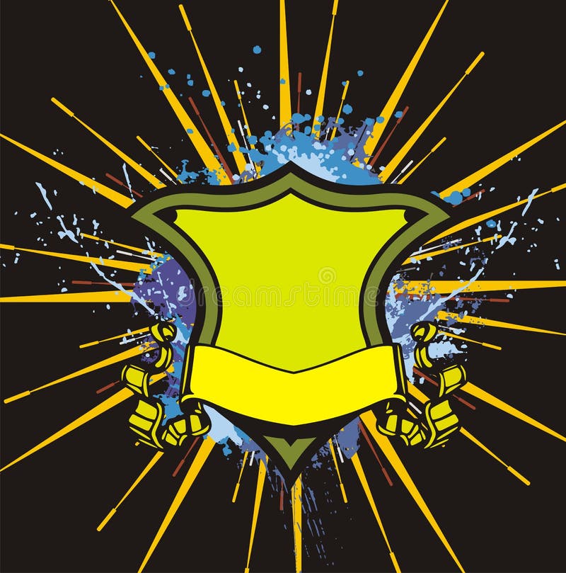 Shining shield stock vector. Illustration of heraldic - 3016547