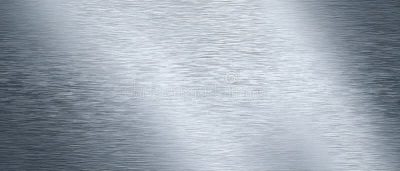The Shining Silver Brushed Metal Surface with Elegant Reflective ...