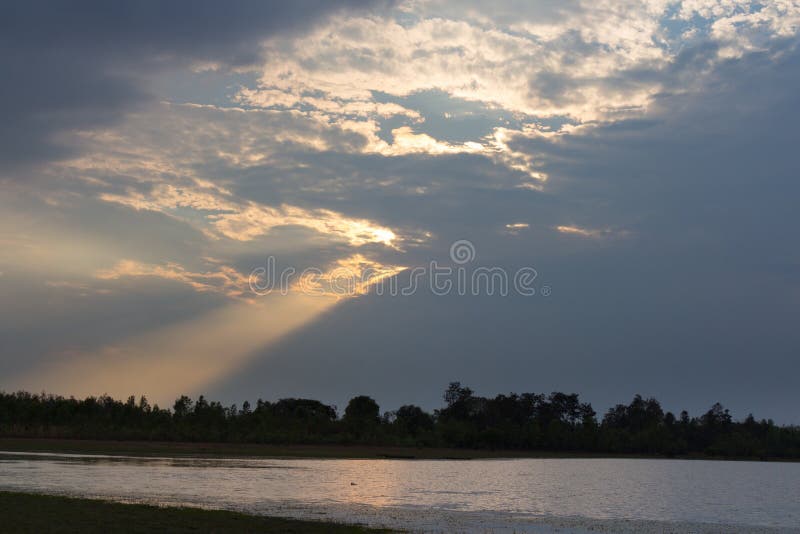 Shining sky stock image. Image of clouds, sunset, dark - 50595581
