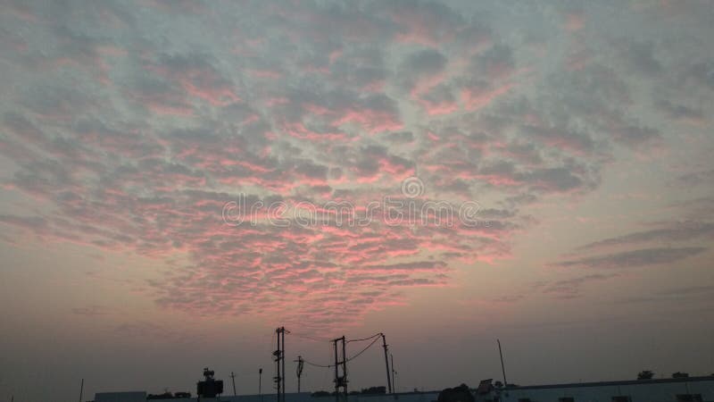 Shining sky stock image. Image of shining, pinkclouds - 134280461