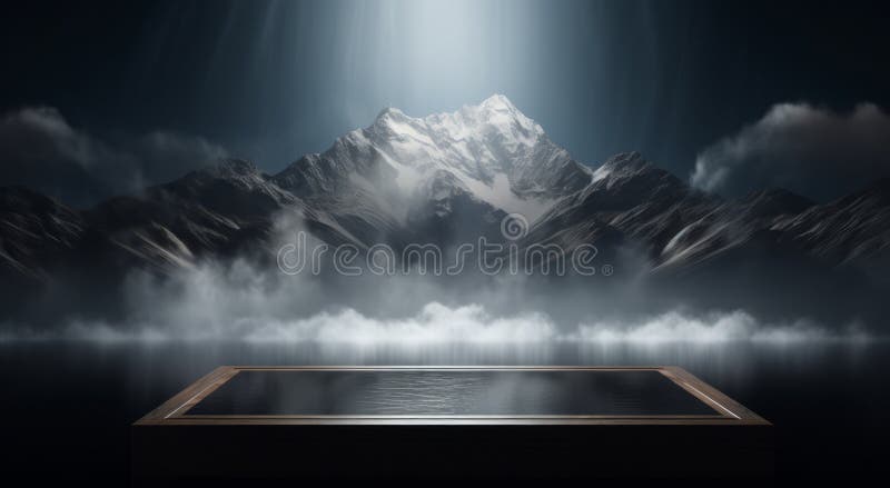 Shining Spotlight: the Mesmerizing Reflection of a Stage Light on a ...