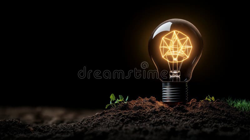 Shining Star Innovation, a Light Bulb with an Inner Symbolizing ...
