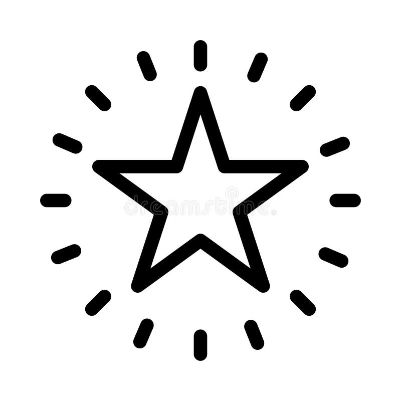 SHINING STAR icon stock vector. Illustration of shine - 101716951