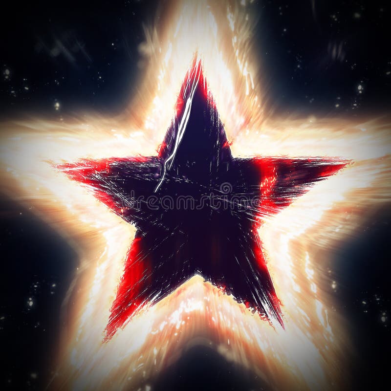 Shining star stock illustration. Illustration of exploding - 68676393