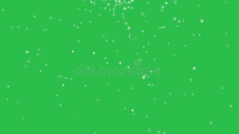 Shining Stars Falling on Green Screen Background Motion Graphic Effects ...