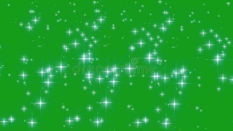 Shining Stars Motion Graphics with Green Screen Background Stock ...