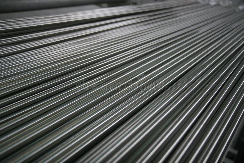 Shining Steel Pipes stock photo. Image of construction - 3318174