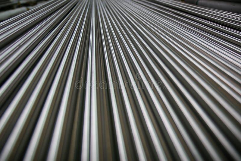 Shining Steel Pipes stock image. Image of abstract, rack - 3553613