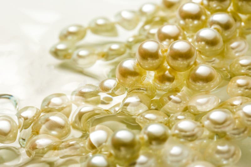 Shining String of White Pearl Stock Photo - Image of feminine, pearl ...