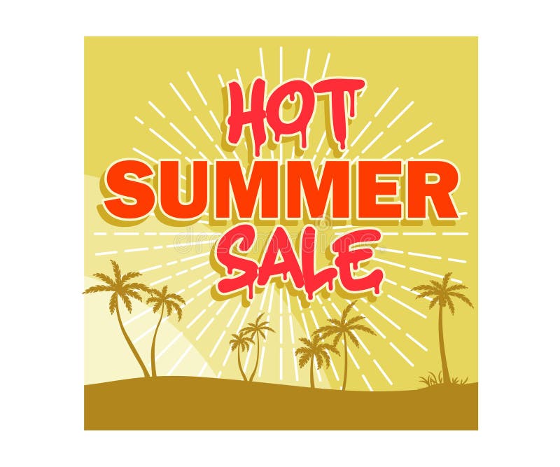 Shining Summer. Summer Sales Promotion. Summer Concept Stock Vector ...