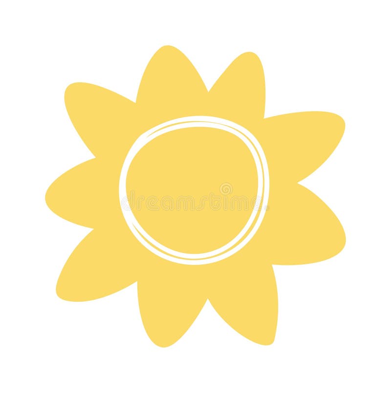 Shining Summer Sun Boho Element Stock Vector - Illustration of tropical ...