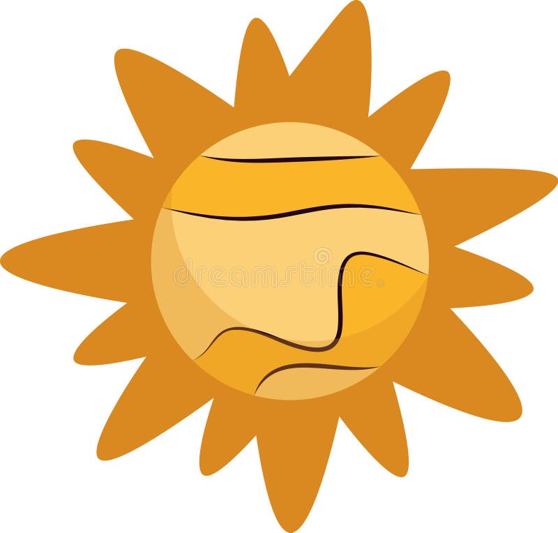 Shining Sun Planet stock vector. Illustration of star - 351912571