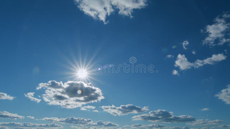 Shining Sun Rays and Eventually Breaking through Cloud Mass. Clouds ...