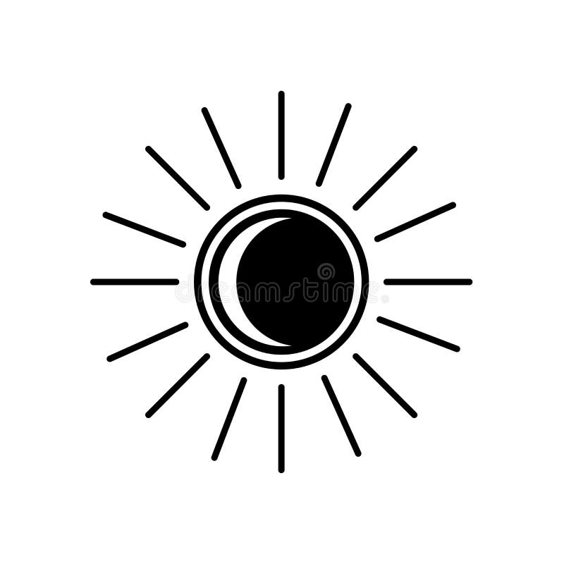 Shining Sun with Rays Icon Vector Sign and Symbol Isolated on White ...