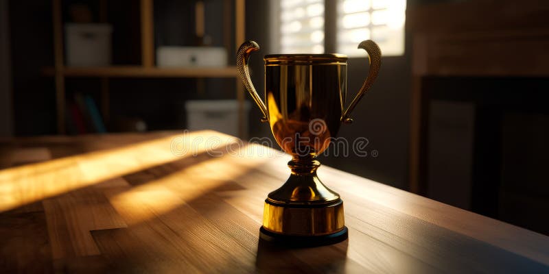 A Shining Symbol of Achievement and Success Stock Photo - Image of ...