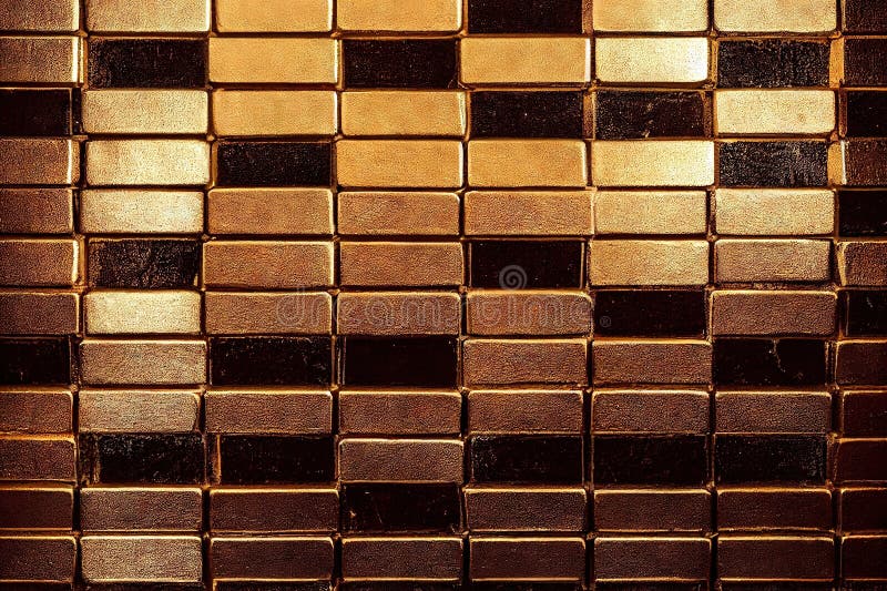 Shining Textured Bricks Wall Brickwork Pattern Stock Illustration ...