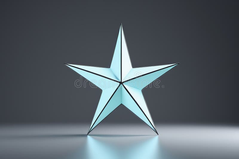 Blue Stereoscopic Pentagram Stock Illustrations – 4 Blue Stereoscopic ...