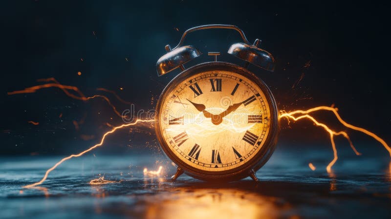 A Shining Time Vortex Accompanied by Lightning Embodies the Movement of ...