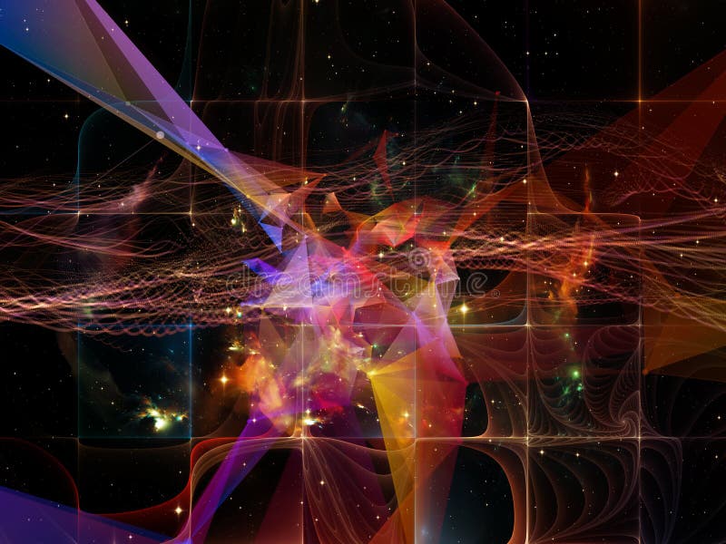 Shining Virtual World stock illustration. Illustration of progress ...