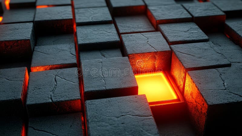 A Shining Wall of Light Serves As a Symbol for a Firewall, Defending ...