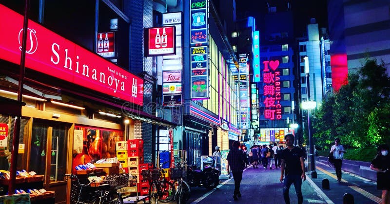 Shinjuku Red Light District, Kabukicho in Tokyo Editorial Photography ...