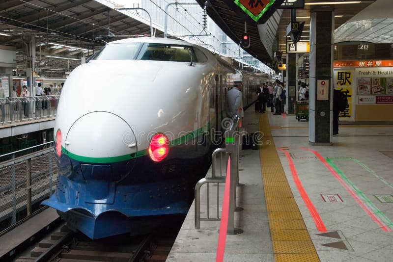 300 Series Shinkansen Train In Japan Editorial Stock Photo - Image of ...